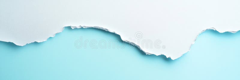 Blank Torn Paper with Blue Background Creating Space for Creative Text ...