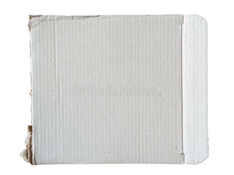 Blank Torn White Square Shaped Cardboard Packaging Stock Image - Image ...