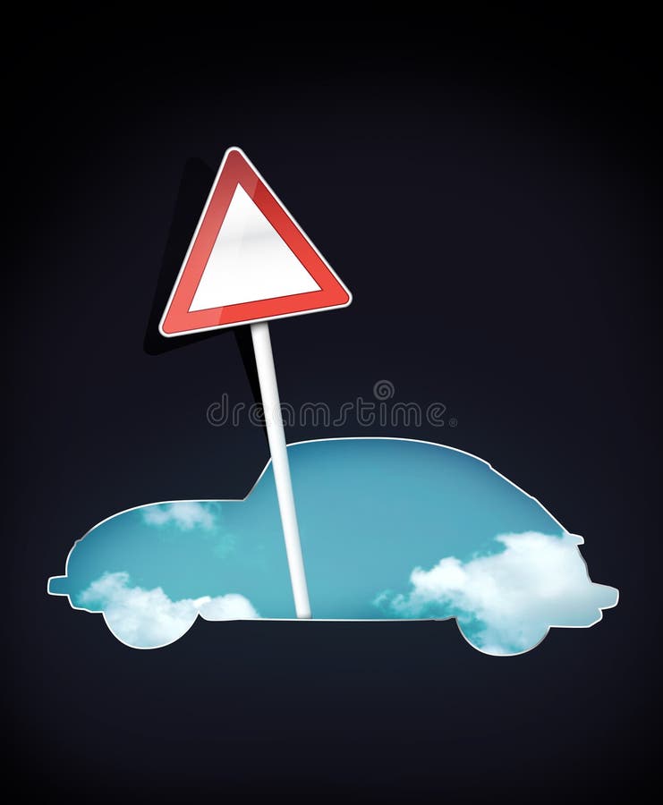 Blank Traffic Sign stock illustration. Illustration of sign - 9843409