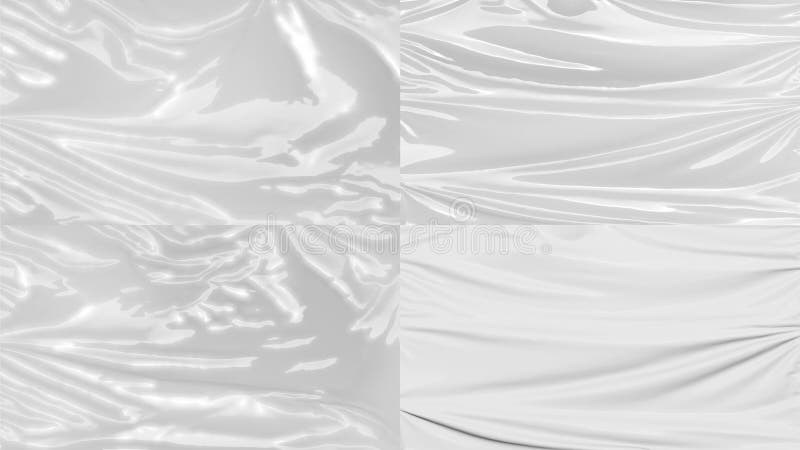 Blank Transparent Plastic Foil Wrap Overlay Mockup Stock Illustration ...