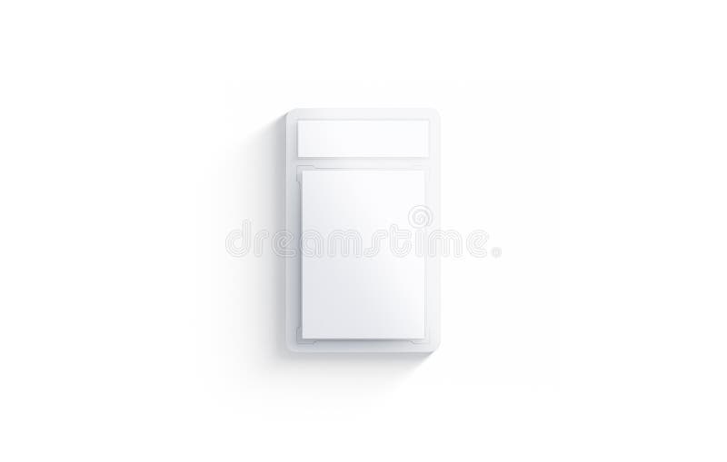 Blank Transparent Plastic Trading Card Mockup, Top View Stock ...