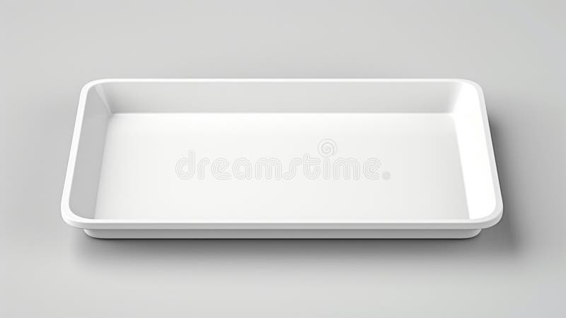 Blank Tray Container Mockup. Top View.generative Ai Stock Illustration ...