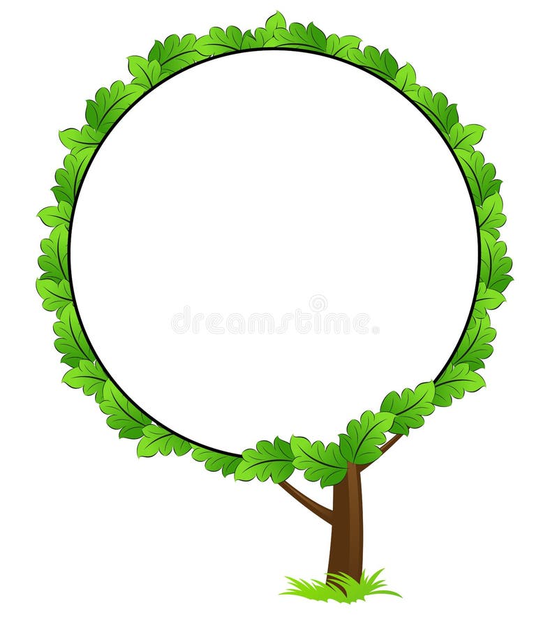 Blank tree frame icon stock vector. Illustration of icon - 9552663
