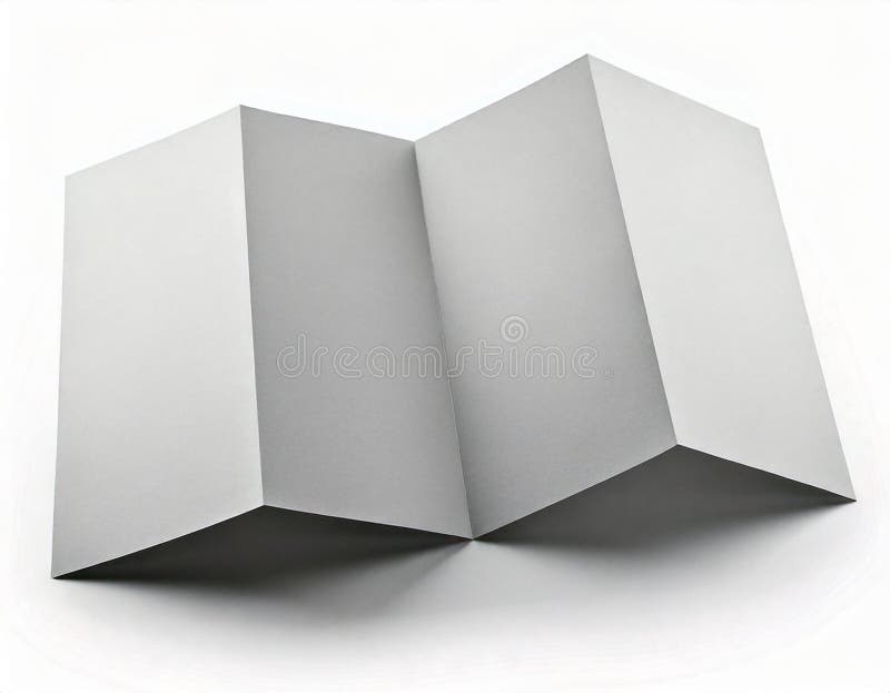 A Blank Tri-fold Brochure Design Ready for Customization and Printing ...