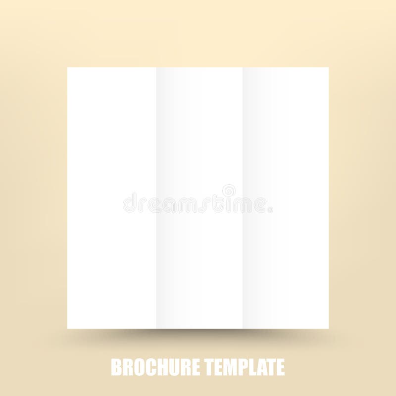 Blank Tri-fold Paper Brochure Design Template Design Blue Abstract ...