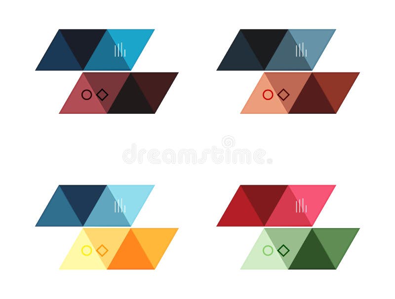 Blank Triangle Infographic Backgrounds Stock Vector - Illustration of ...