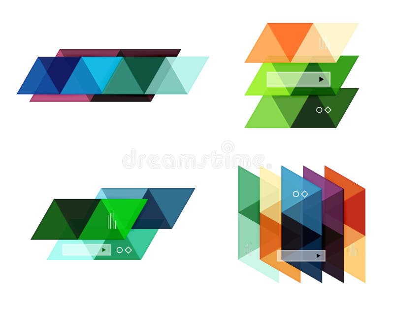Blank Triangle Infographic Backgrounds Stock Vector - Illustration of ...