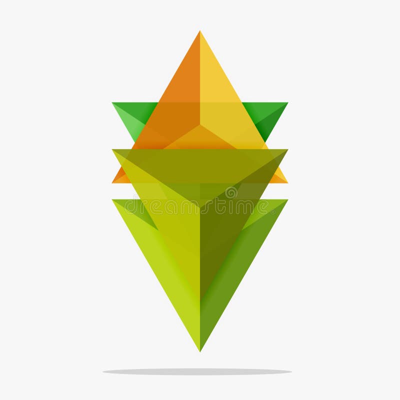 Blank Triangle Layout Business Template Stock Vector - Illustration of ...