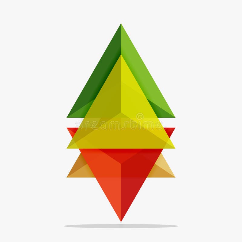 Blank Triangle Layout Business Template Stock Vector - Illustration of ...