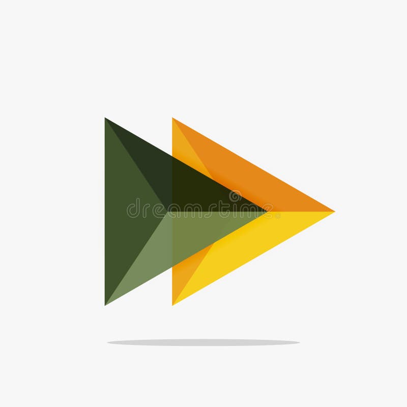 Blank Triangle Layout Business Template Stock Vector - Illustration of ...