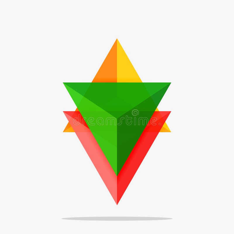 Blank Triangle Layout Business Template Stock Vector - Illustration of ...