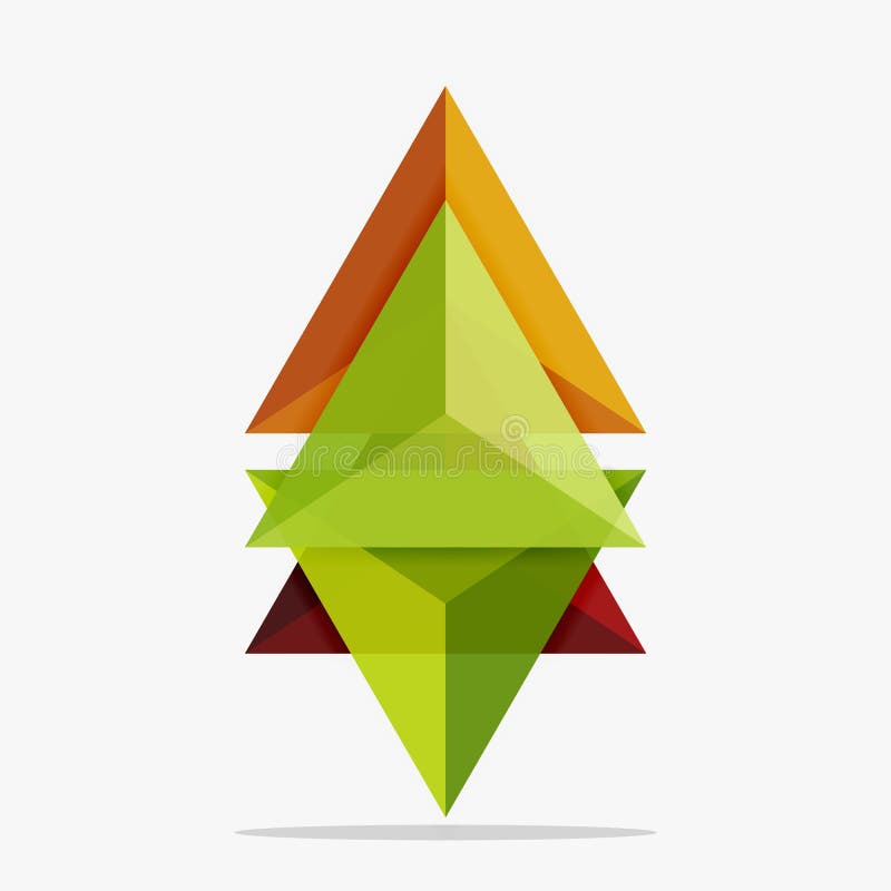 Blank Triangle Layout Business Template Stock Vector - Illustration of ...