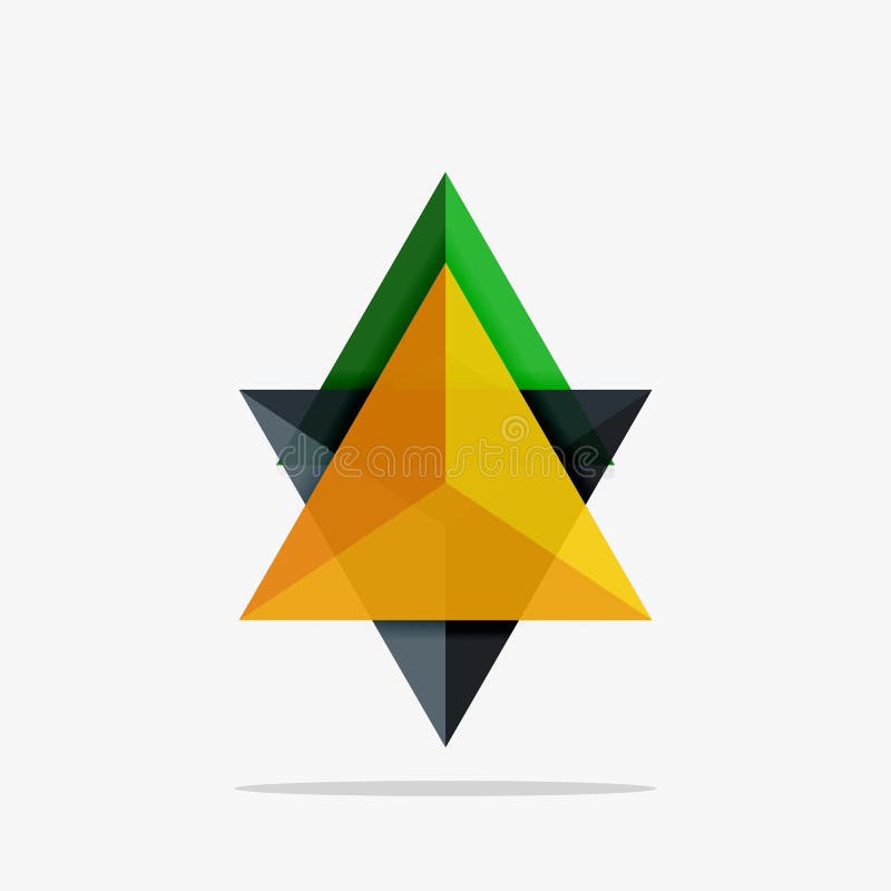 Blank Triangle Layout Business Template Stock Vector - Illustration of ...