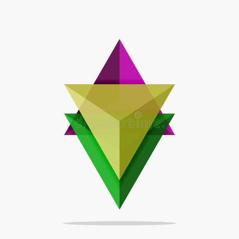 Blank Triangle Layout Business Template Stock Vector - Illustration of ...