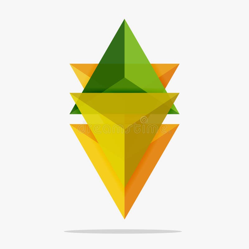 Blank Triangle Layout Business Template Stock Vector - Illustration of ...