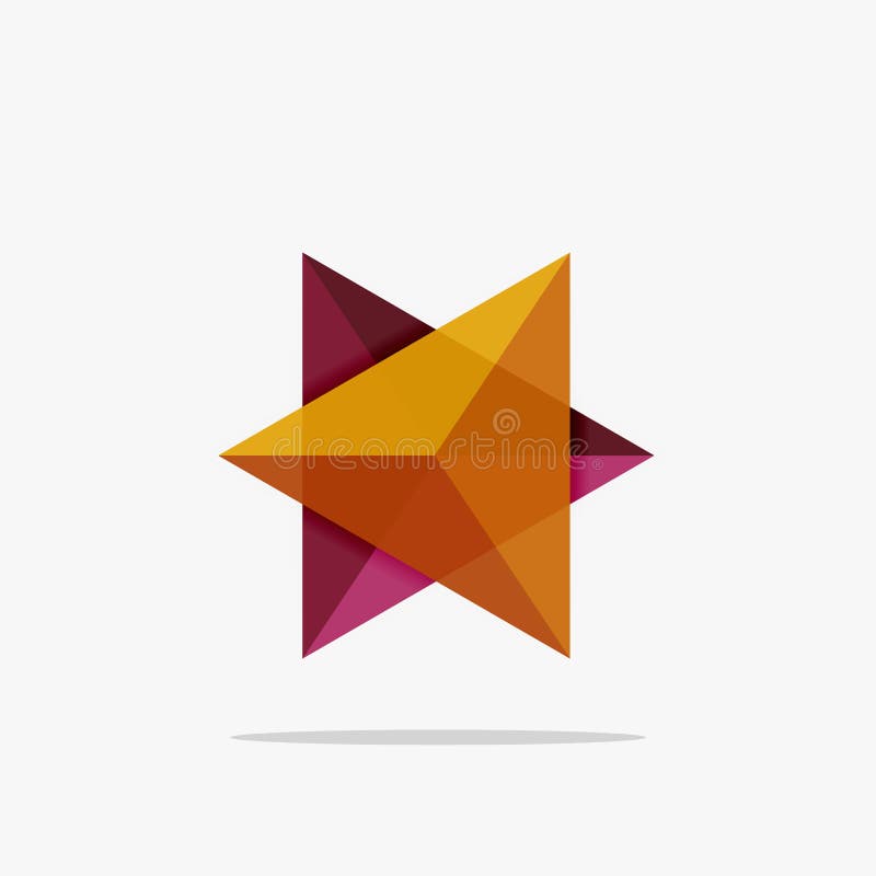 Blank Triangle Layout Business Template Stock Vector - Illustration of ...