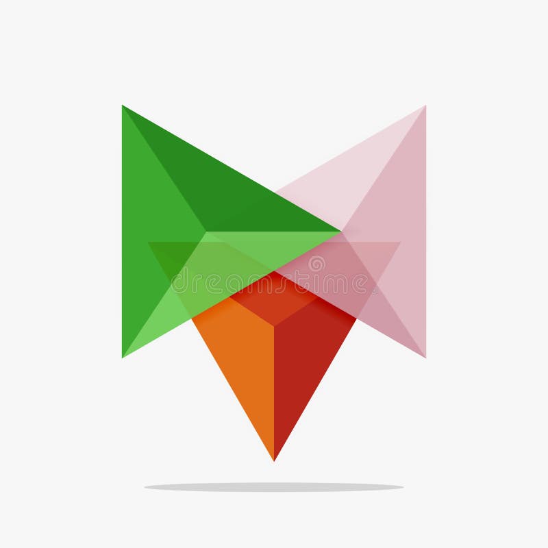 Blank Triangle Layout Business Template Stock Illustration ...