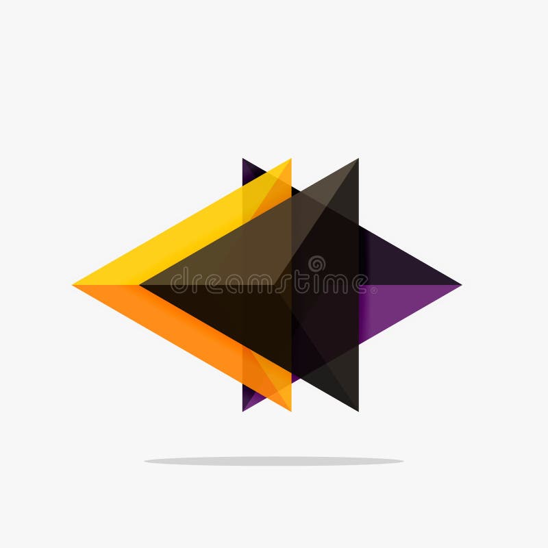 Blank Triangle Layout Business Template Stock Illustration ...