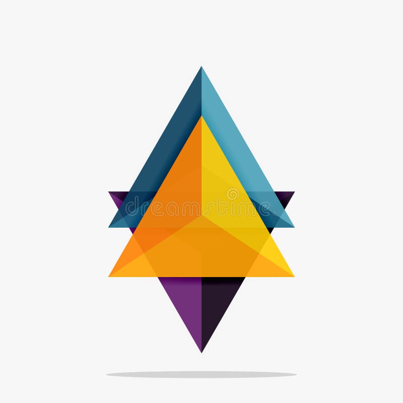 Blank Triangle Layout Business Template Stock Illustration ...