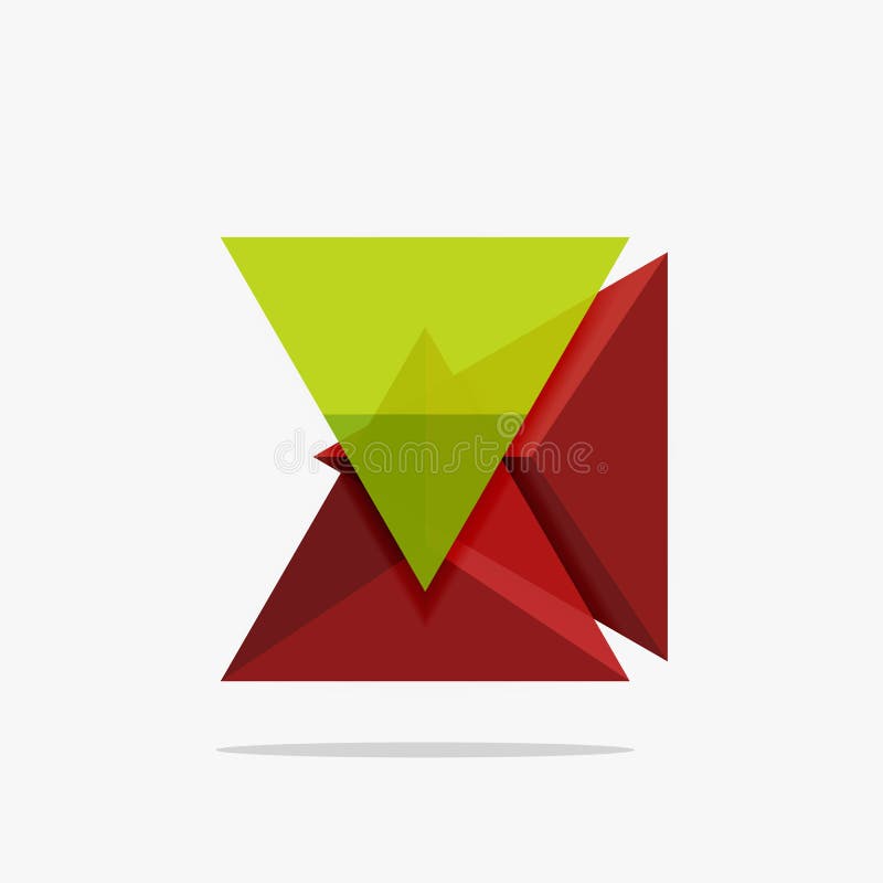 Blank Triangle Layout Business Template Stock Vector - Illustration of ...