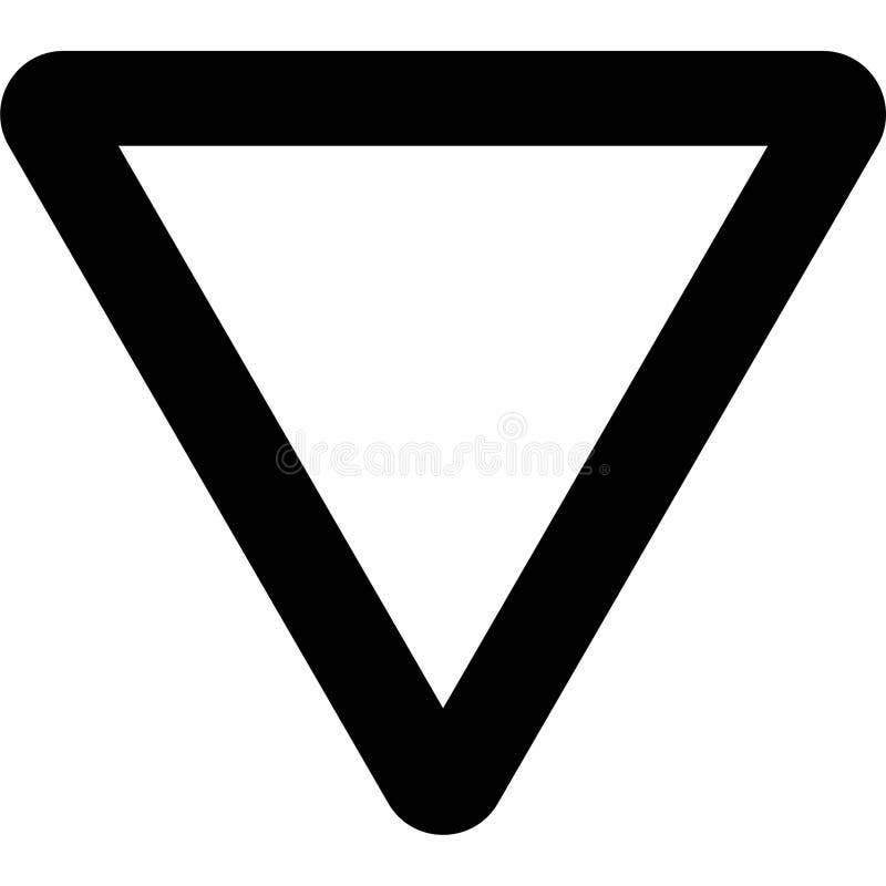 Blank Triangle Sign Icon, Traffic Sign Vector Illustration Stock Vector ...