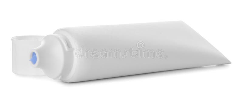 Blank Tube of Toothpaste Isolated on White Stock Photo - Image of care ...