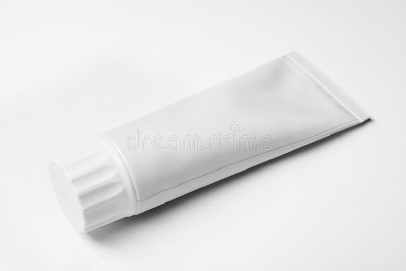 Blank Tube of Toothpaste on White Stock Image - Image of breath, fresh ...