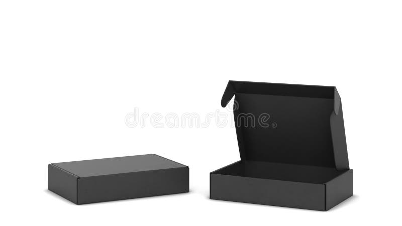 Flap Packaging Box Mockup Stock Illustrations – 1,073 Flap Packaging ...