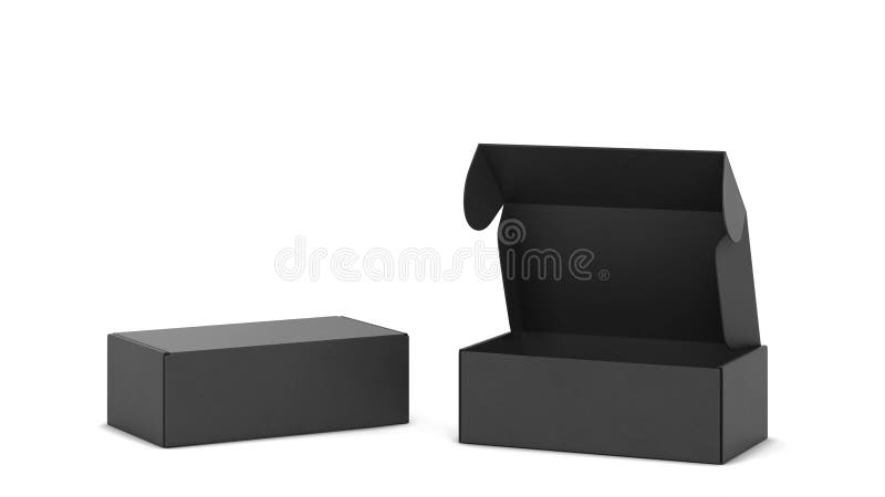 Flap Packaging Box Mockup Stock Illustrations – 1,073 Flap Packaging ...