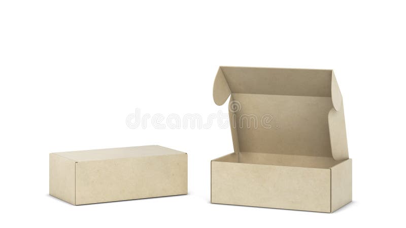Flap Packaging Box Mockup Stock Illustrations – 1,073 Flap Packaging ...