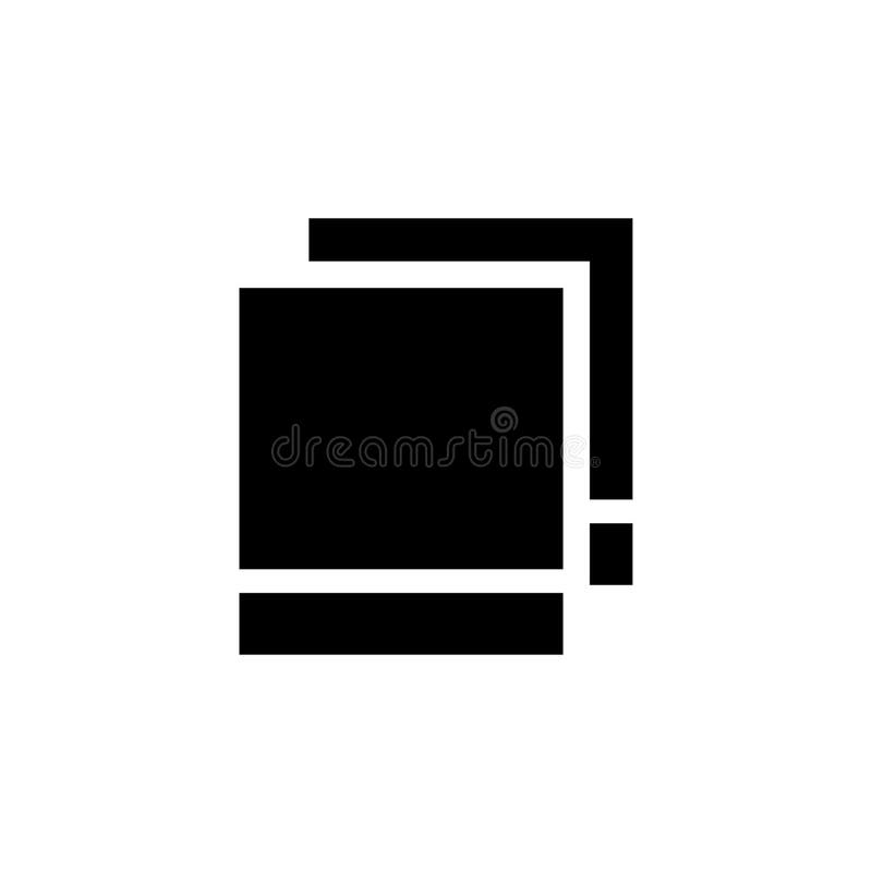 Blank Two Vintage Photo Frame, Snapshot Solid Flat Vector Icon Isolated ...