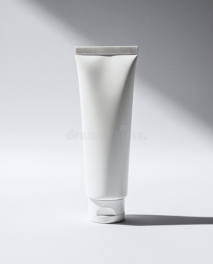 Blank Unbranded White Plastic Tube Mockup, Toothpaste, Lotion, Cream ...