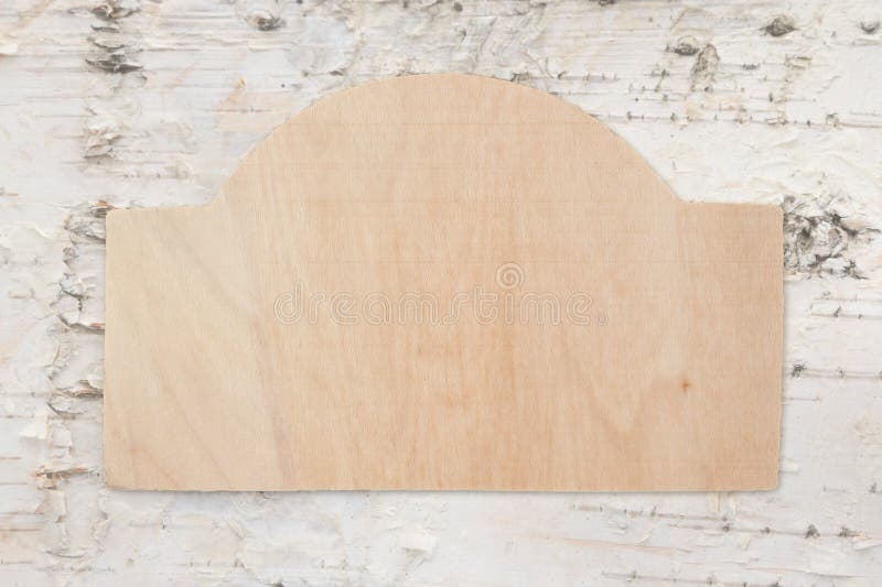Blank Unfinished Wood Sign for Your Message Stock Photo - Image of ...