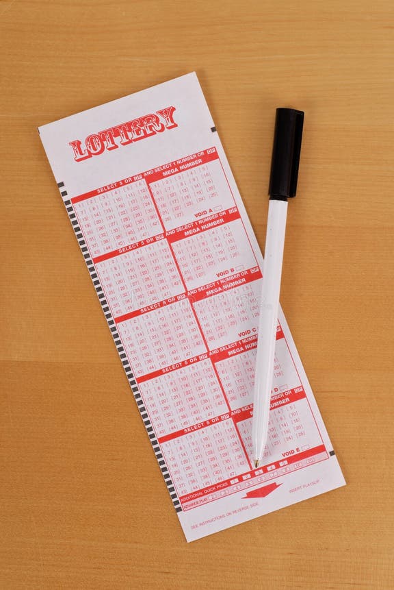 Blank Unmarked Lottery Slip Stock Photo - Image of optimism, gamble ...