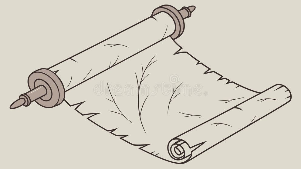 Parchment Scroll Line Drawing Stock Illustrations – 1,859 Parchment ...