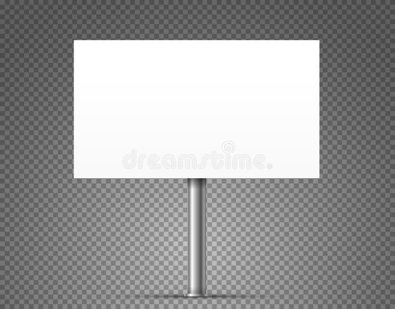 Blank Urban Advertising Banner Vector Mockup Isolated on Transparent ...