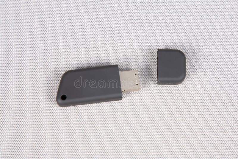 Blank Usb Flash Drive Black Mockup Open Key Stick Memory Stock Photo ...