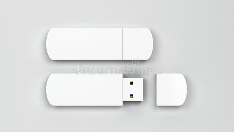 Plastic Usb Flash Card Mockup Stock Illustrations – 258 Plastic Usb ...