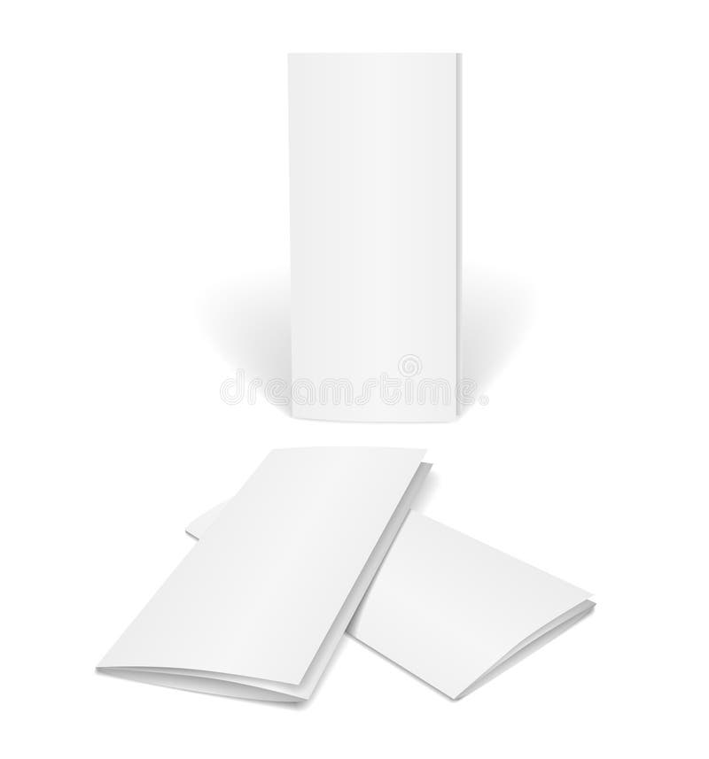 Blank Vector Brochure Template Stock Vector - Illustration of paper ...