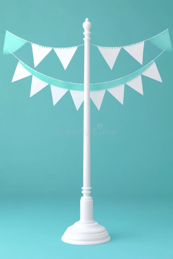 A Blank Vertical Banner Template Designed for 3D Mockup Illustrations ...