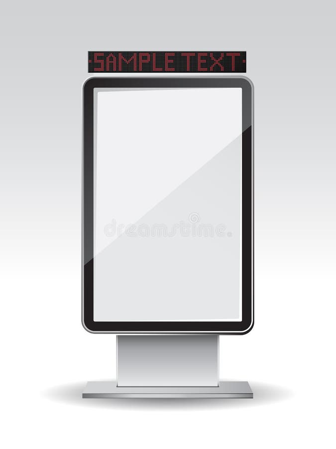 Blank vertical billboard stock vector. Illustration of advertising ...
