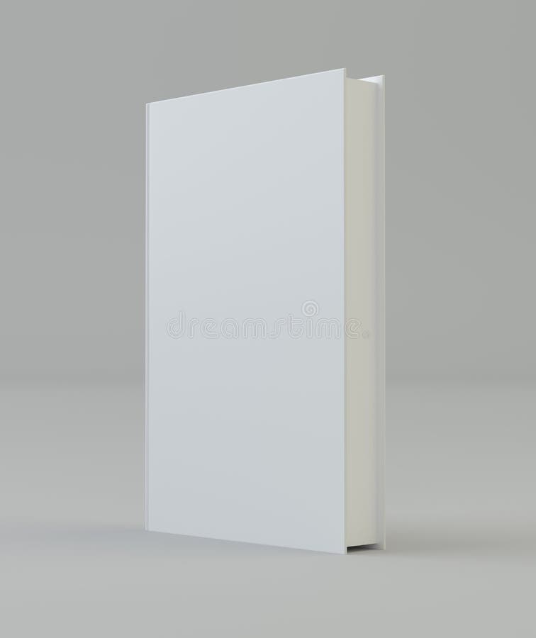 Blank Vertical Book Cover Template Stock Illustration - Illustration of ...