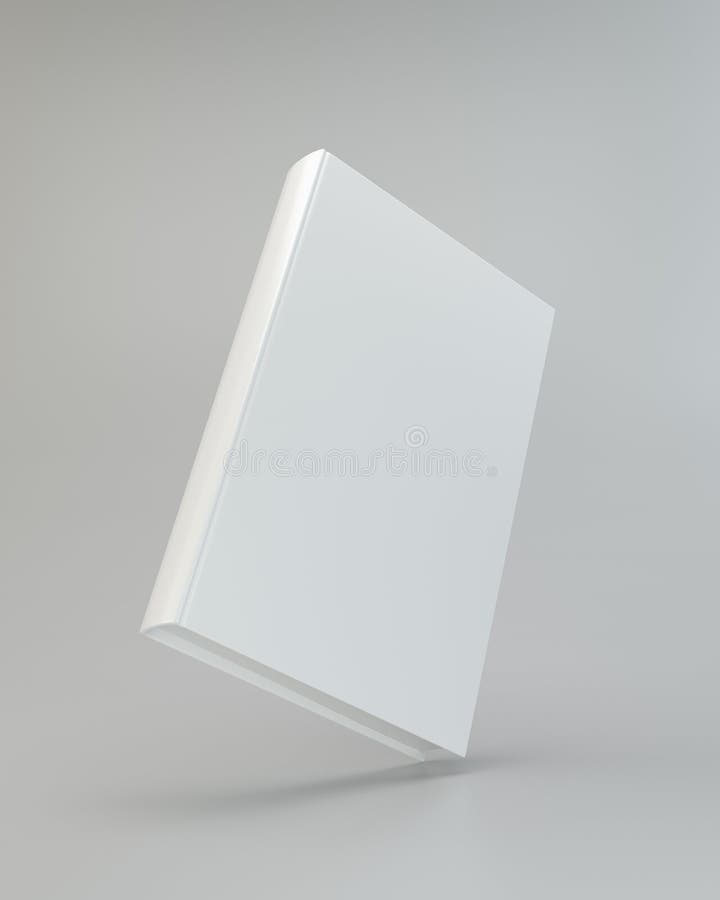 Blank Vertical Book Cover Template Front Side Standing. Perspective ...