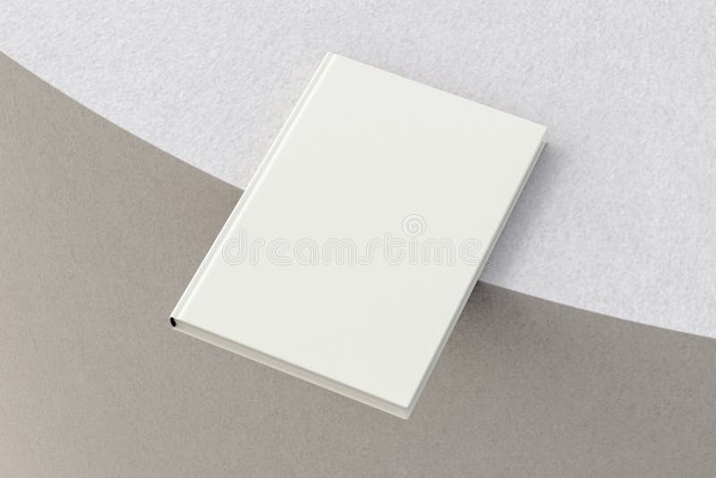Blank book on the edge stock illustration. Illustration of journal ...