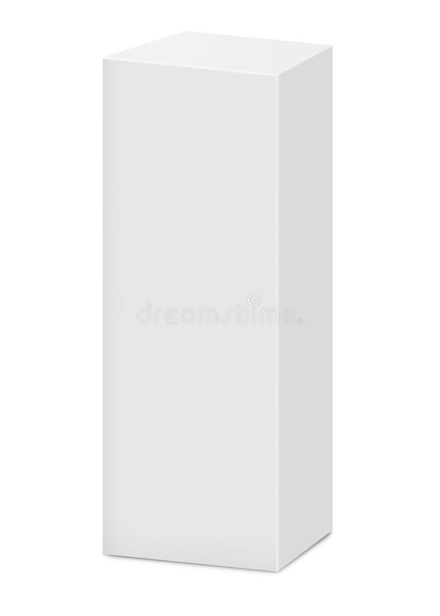 Blank Vertical Box stock illustration. Illustration of isolated - 46739536