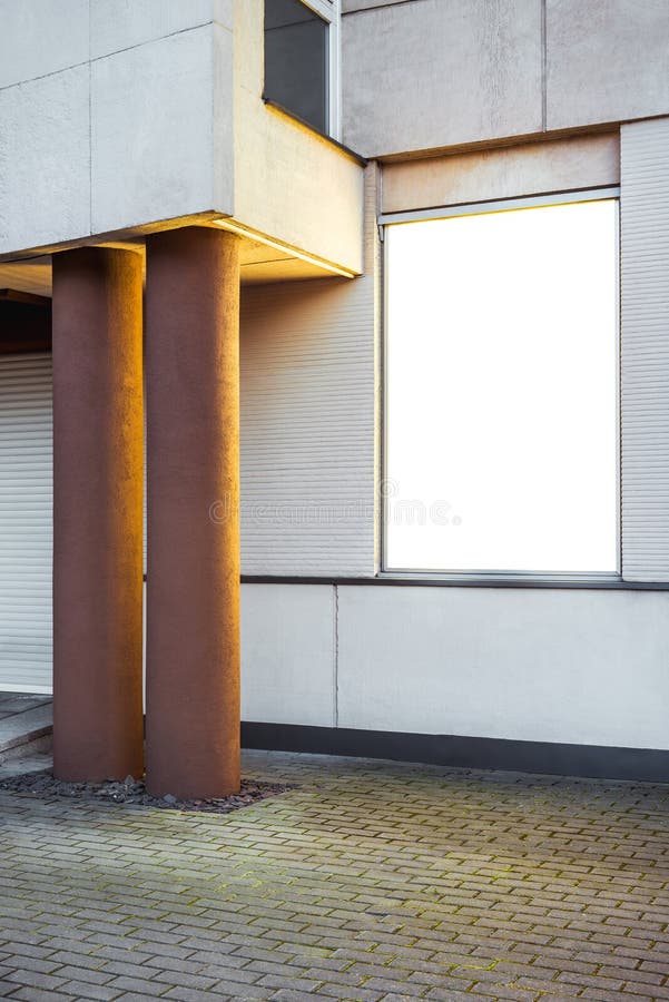 Blank Vertical Mockup of Street Poster Light Box Stock Photo - Image of ...