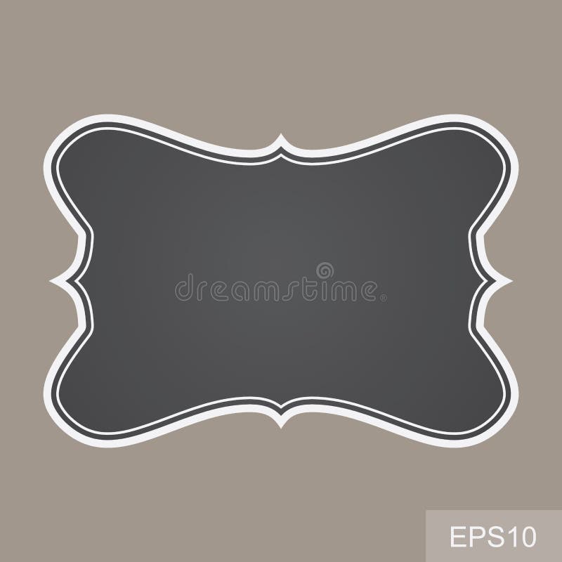 Blank Vintage Frames. Gift Tags. Paper Labels. Flat Design. Isolated ...