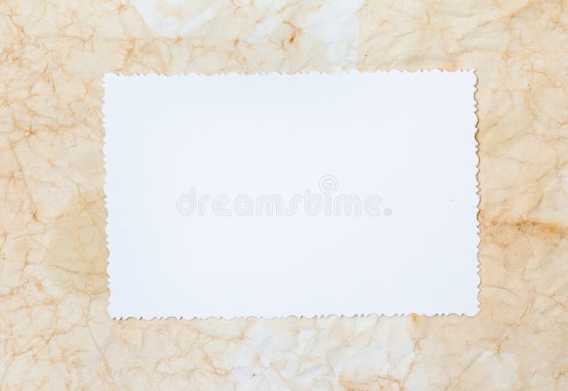 Blank vintage photo stock photo. Image of paper, retro - 63110096