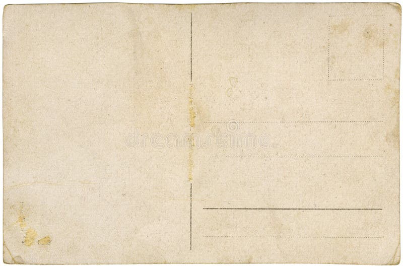 Blank vintage postcard stock image. Image of printed - 23257549