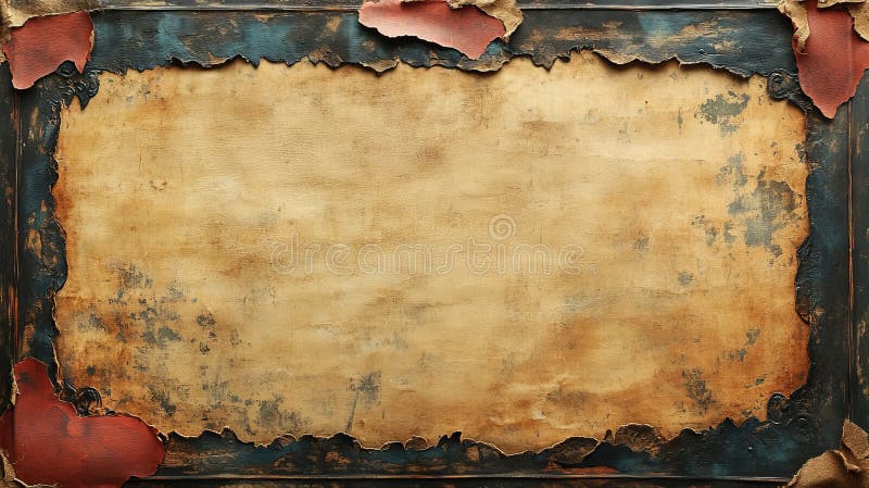 Blank Vintage Poster Template with a Distressed Texture Stock ...